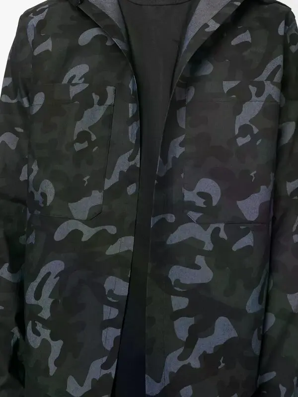Alchemy Fashions Camouflage-print Hooded Shirt