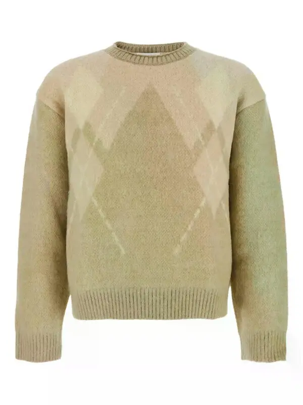 COOR Argyle Crew-neck Sweater