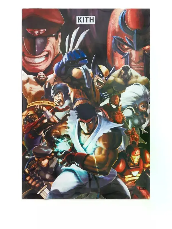 Kith X Marvel Comics Poster - Red