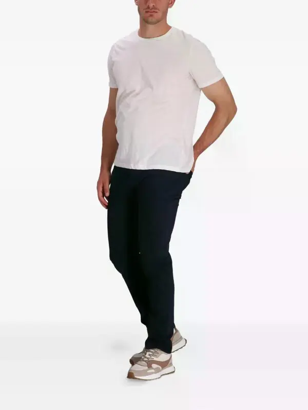 JACOB COHЁN Contrast-stitching Cotton Trousers