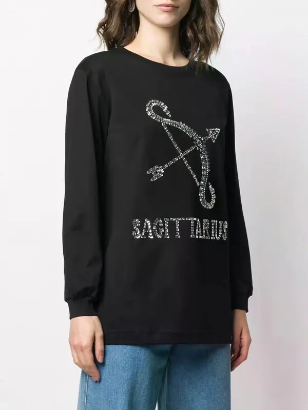 Alberta Ferretti Sagittarius Rhinestone-embellished Sweatshirt
