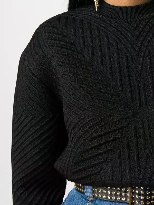 Alexander McQueen Patterned Rib-knit Jumper