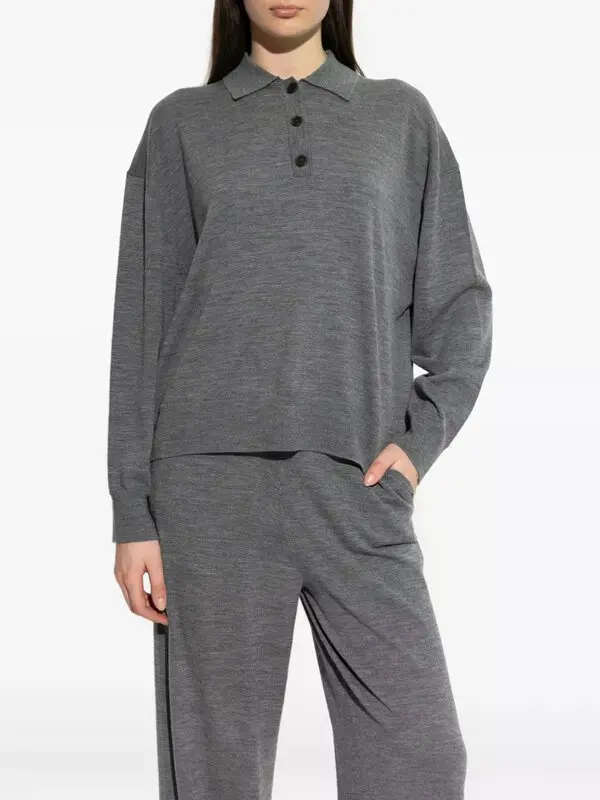ANINE BING Buttoned Polo Top