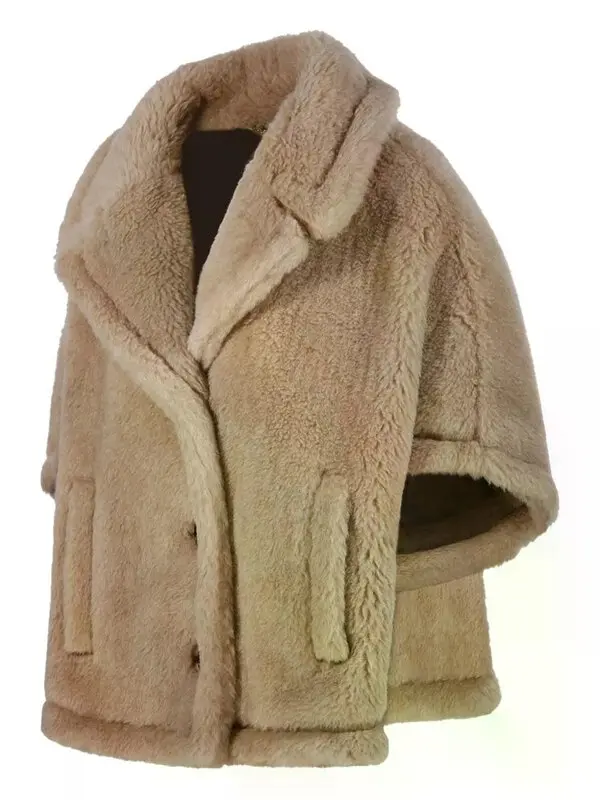 Max Mara Buttoned Short-sleeve Cape - Neutrals