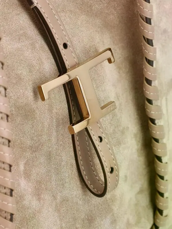 TOD'S T Timeless Medium Tote Bag - Neutrals