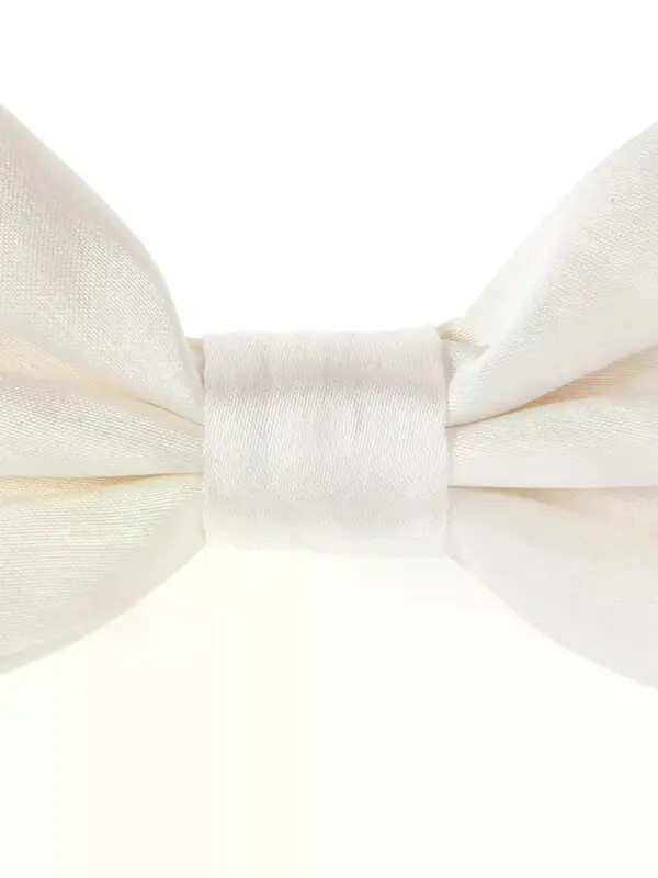 Dolce & Gabbana Silk Bow Tie - Neutrals