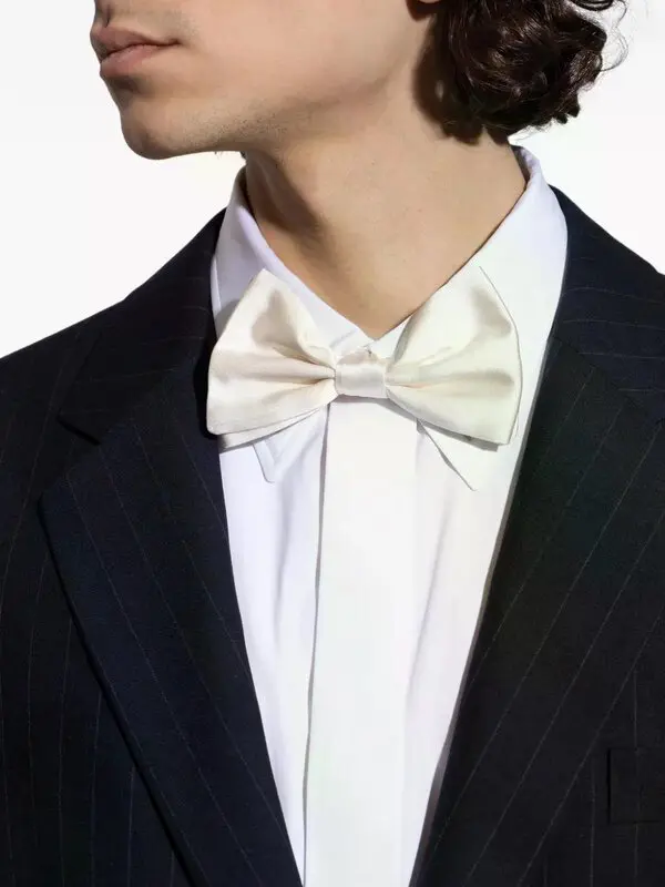 Dolce & Gabbana Silk Bow Tie - Neutrals