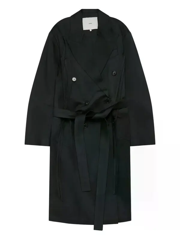 SETCHU Double-breasted Belted Coat