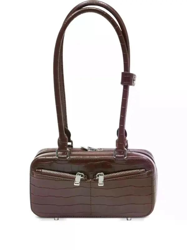 SELF-PORTRAIT Leather Shoulder Bag - Brown