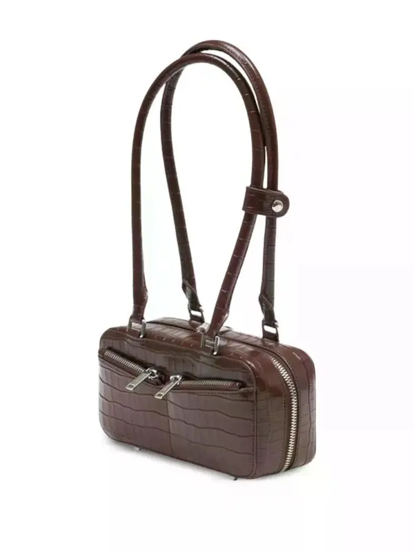 SELF-PORTRAIT Leather Shoulder Bag - Brown