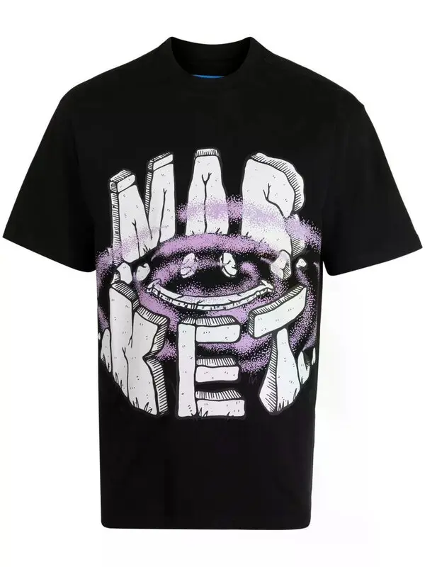 MARKET Smiley Portal Cotton T-shirt - Black