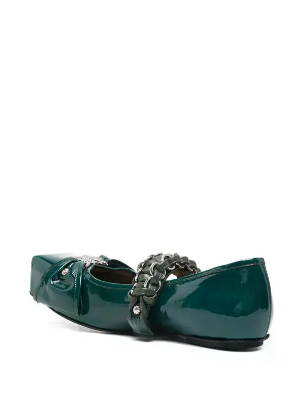 Toga Bow-embellished Ballet Flats