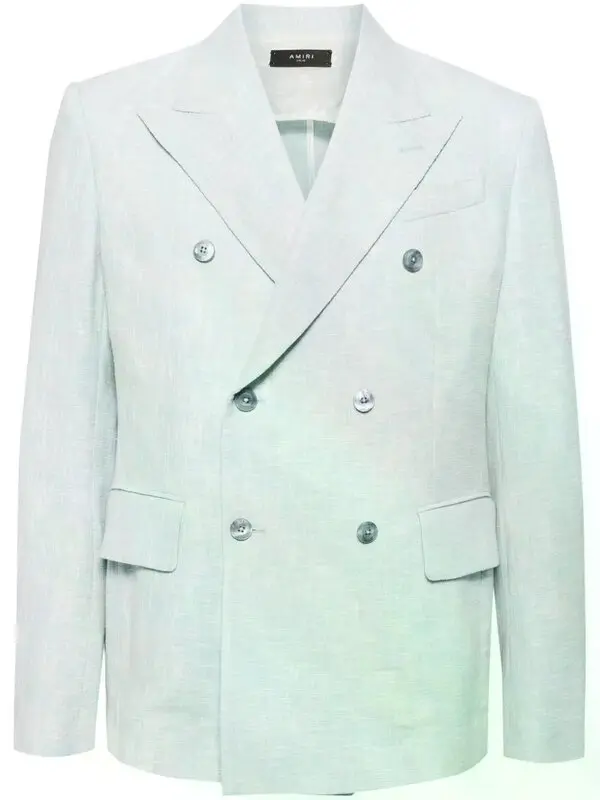Amiri Cross Hatch Mélange-effect Blazer