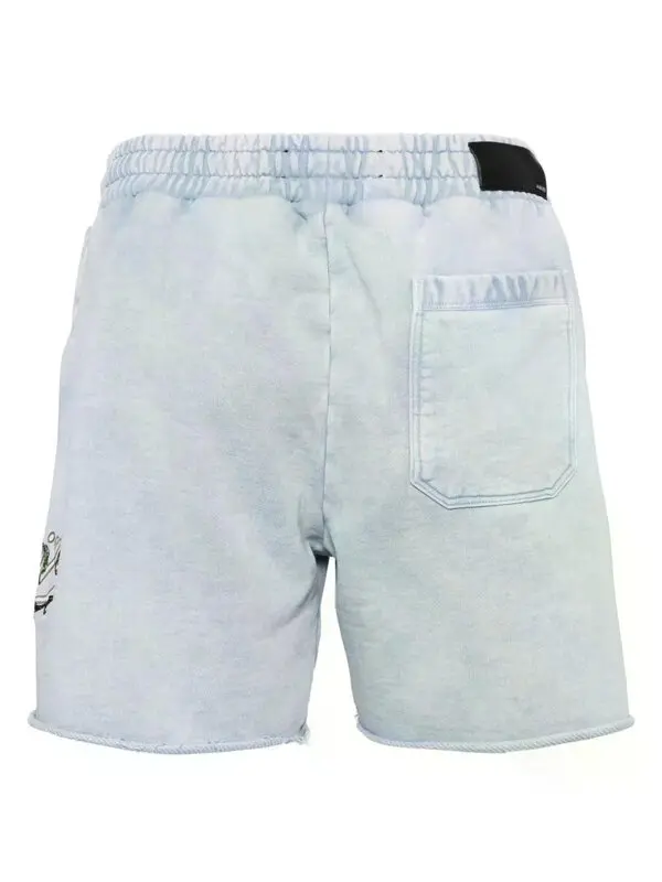 Amiri Filigree Cotton Track Shorts