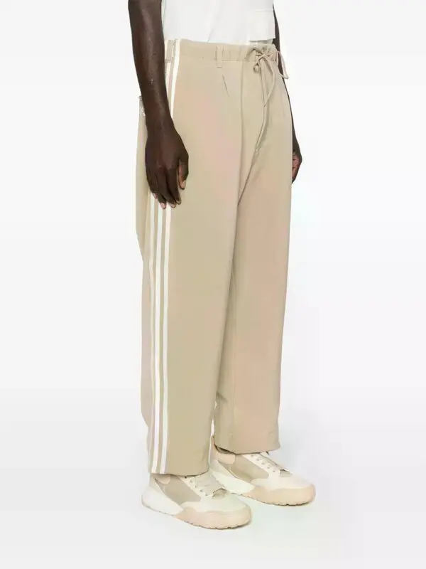 Y3 Signature 3-stripes Logo Track Pants - Neutrals
