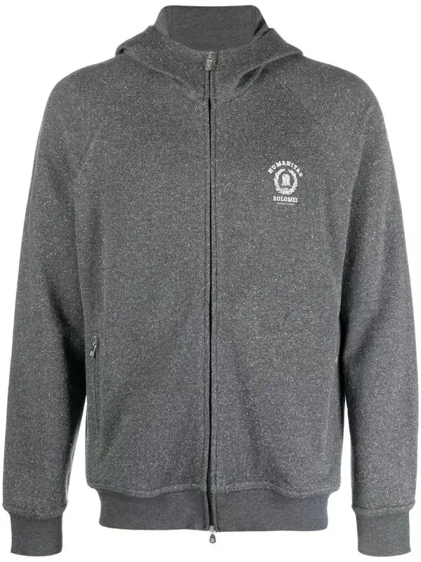 Brunello Cucinelli Logo-print Zip-up Hoodie