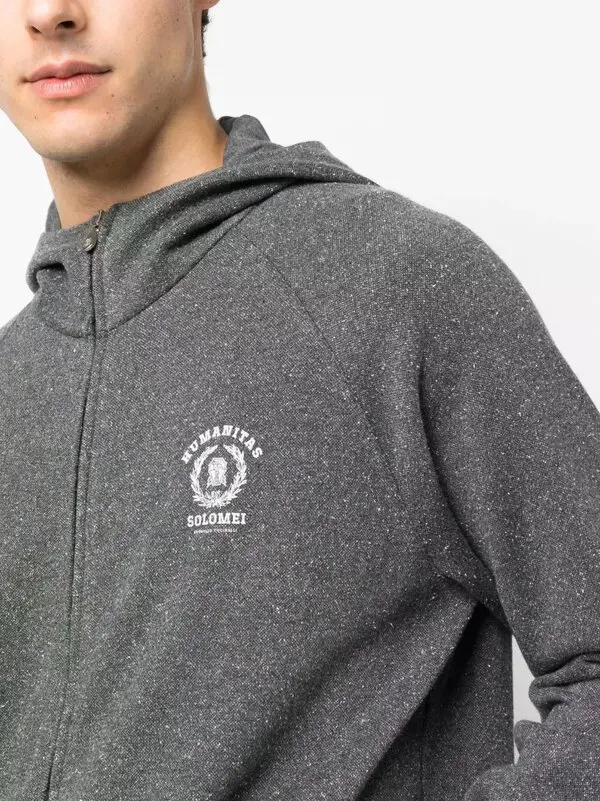 Brunello Cucinelli Logo-print Zip-up Hoodie
