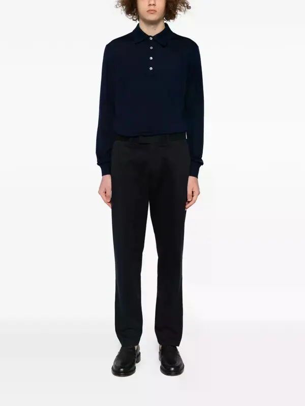 TOM FORD Cotton Brushed Chinos - Blue