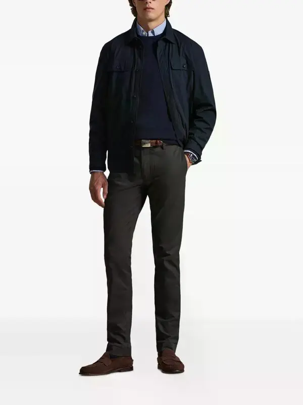 Polo Ralph Lauren Flat-front Straight-leg Trousers - Grey