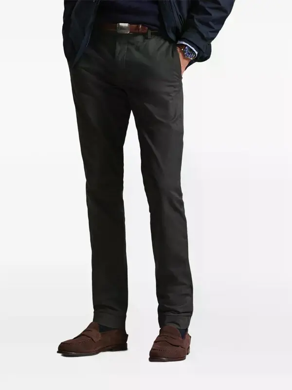 Polo Ralph Lauren Flat-front Straight-leg Trousers - Grey