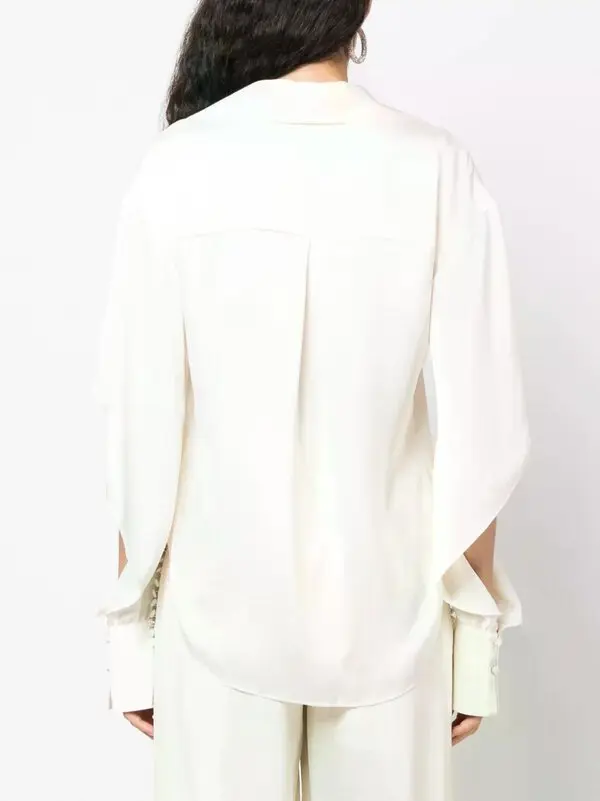 Simkhai V-neck Draped Sleeve Shirt