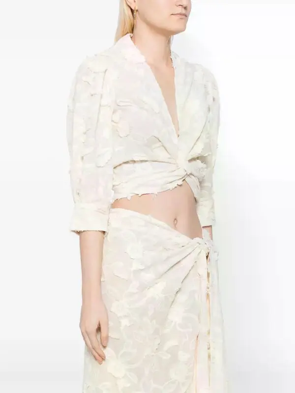 JBQ Embroidered Crop Top