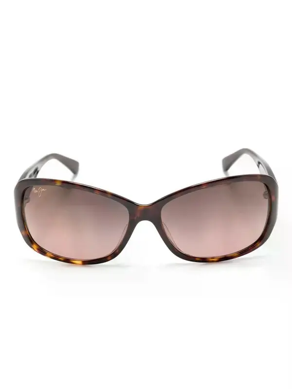 Maui Jim Tortoiseshell Rectangle-frame Sunglasses - Brown