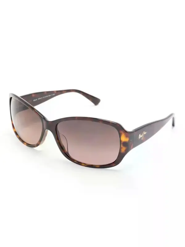 Maui Jim Tortoiseshell Rectangle-frame Sunglasses