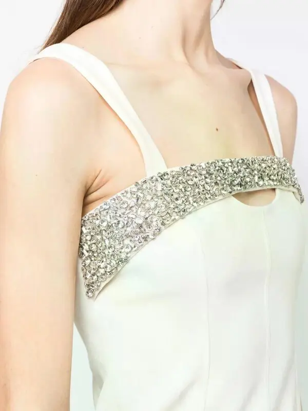 Simkhai Crystal-embellished Corset Top