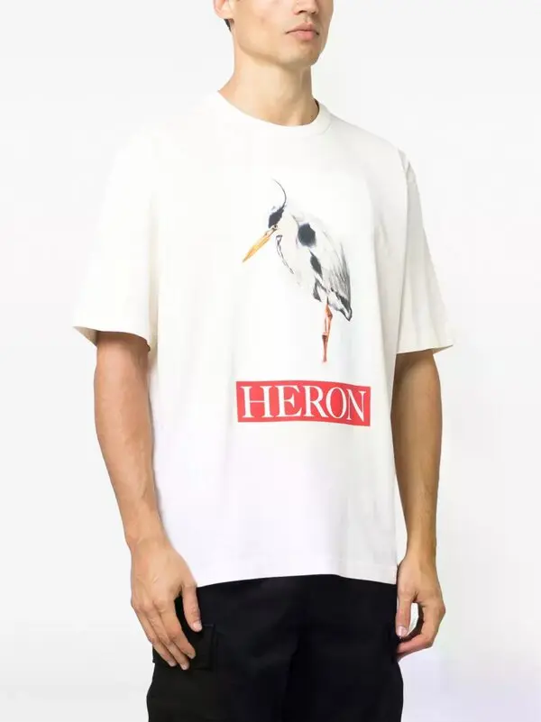 Heron Preston Heron Bird Painted Cotton T-shirt