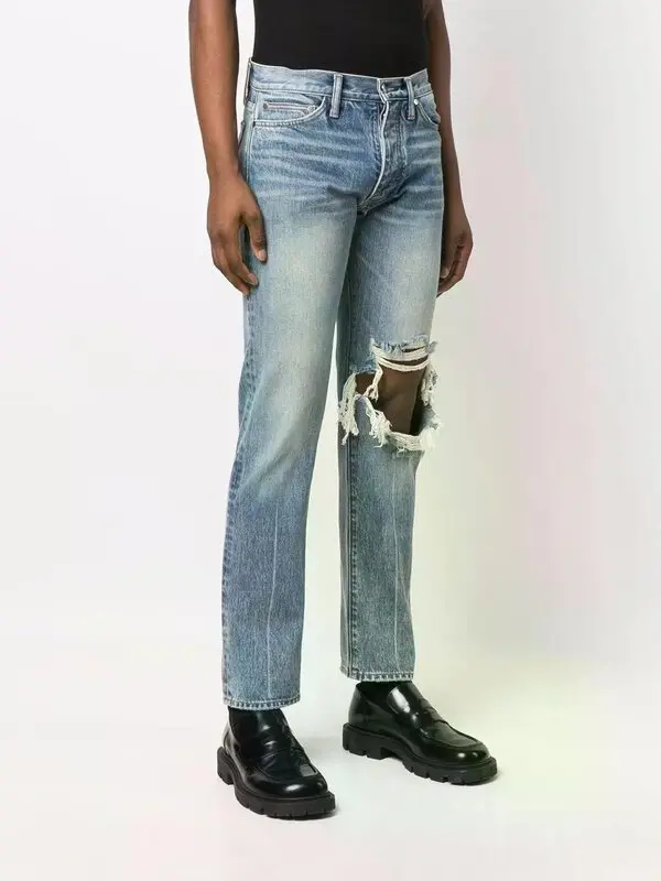 Rhude Ripped-detail Jeans