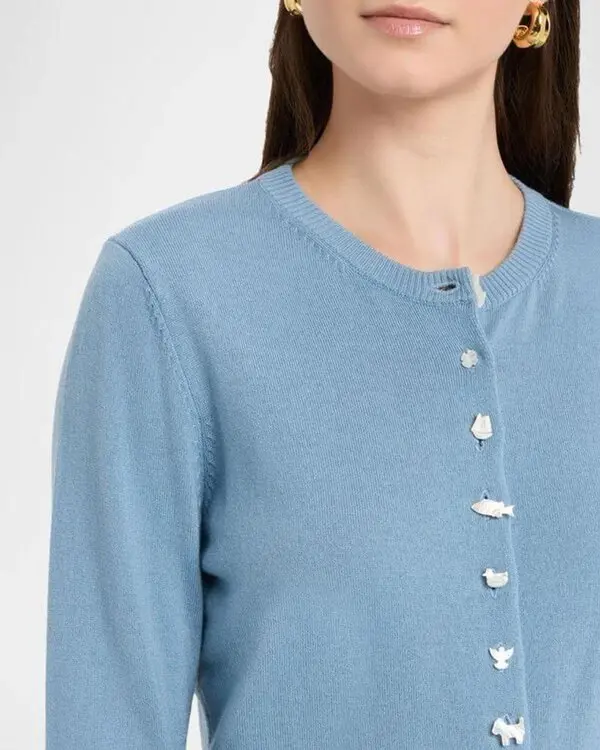 Sea Diane Knit Cardigan - Blue