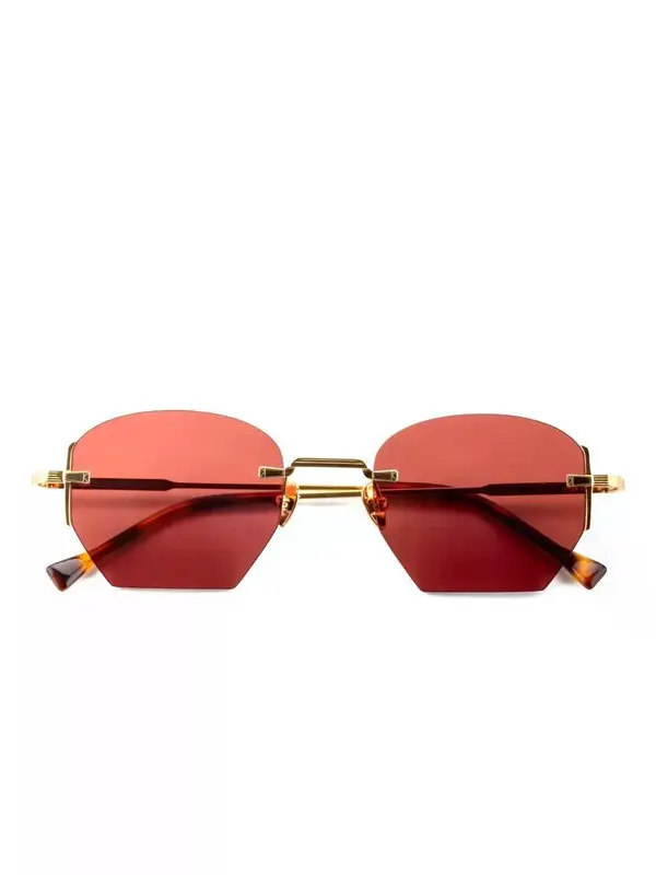 KYME Ezra Geometric-frame Sunglasses - Gold