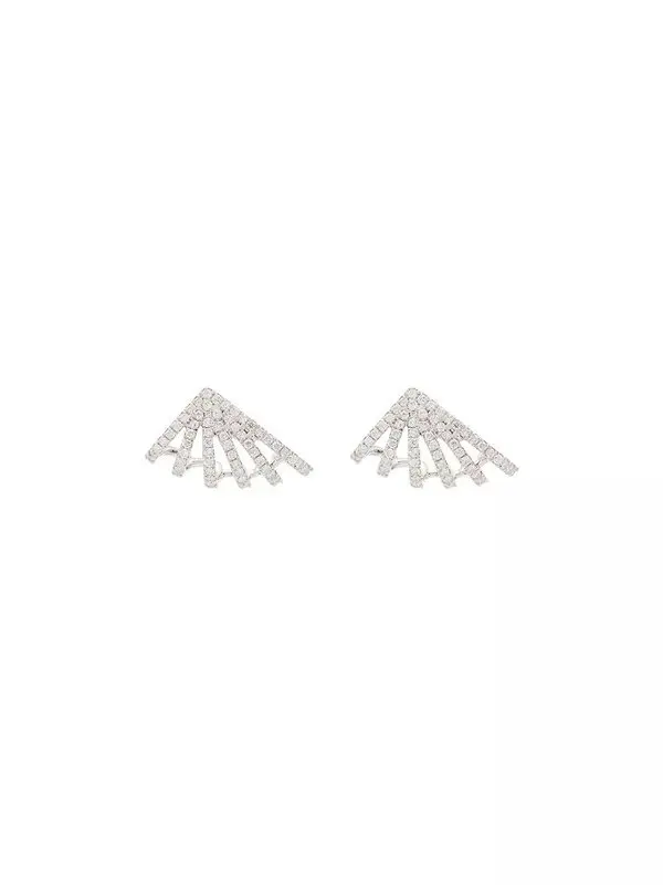 DANA REBECCA DESIGNS Sarah Leah Six Burst Diamond Stud Earrings - Metallic