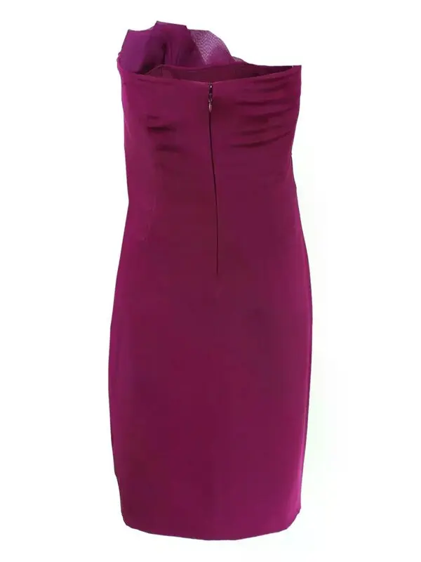 Marchesa Strapless Midi Dress