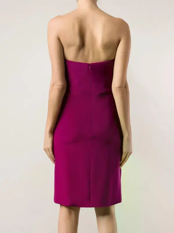 Marchesa Strapless Midi Dress
