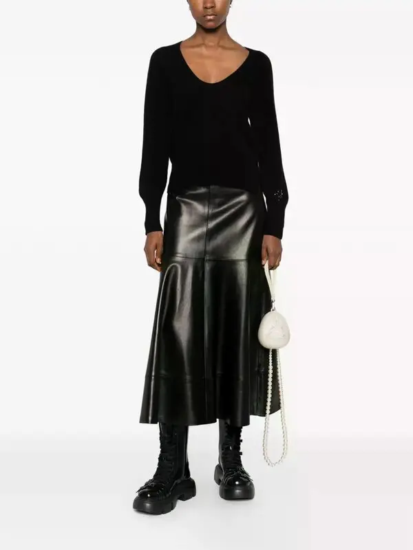 Simone Rocha Long-sleeve Ribbed Knit Sweater