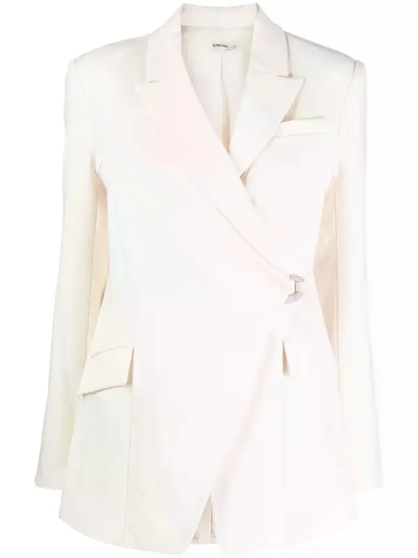 Simkhai Off-centre Blazer - Neutrals