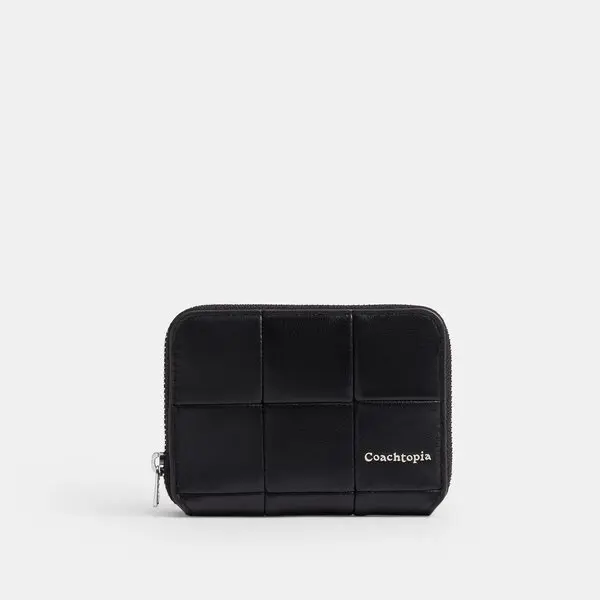 COACHTOPIA Zip Around Wallet In Upcrafted Leather - Black
