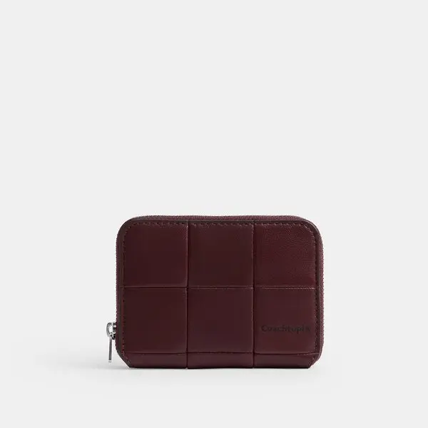 COACHTOPIA Zip Around Wallet In Upcrafted Leather - Merlot