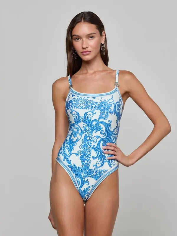 L'Agence Remi One-piece Swimsuit - Baroque Blue
