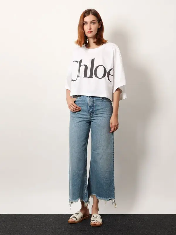 Chloé Cotton T-shirt With Logo - White