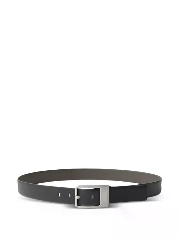 Calvin Klein Textured Buckle Belt - Black
