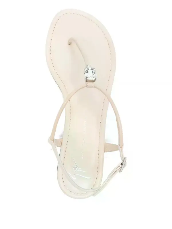 GIUSEPPE ZANOTTI Embellished Strap Flat Sandals