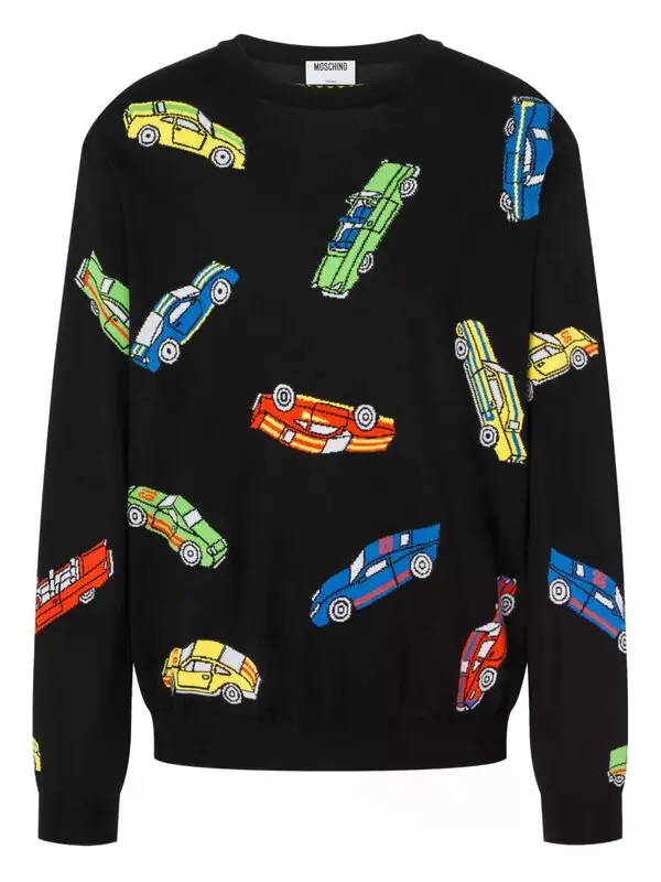 Moschino Car-motif Sweatshirt - Black