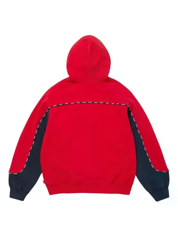 Supreme Piping Zip Hoodie - Red | Editorialist
