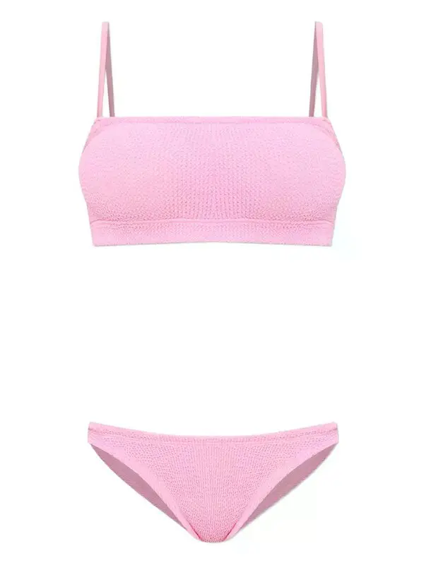 Hunza G Gigi Crinkle Underband Bikini - Pink