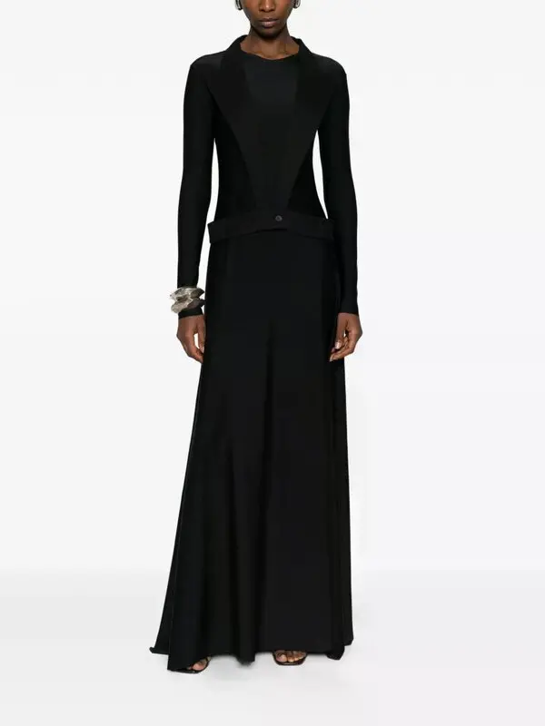MEDEEA Lapels Maxi Dress