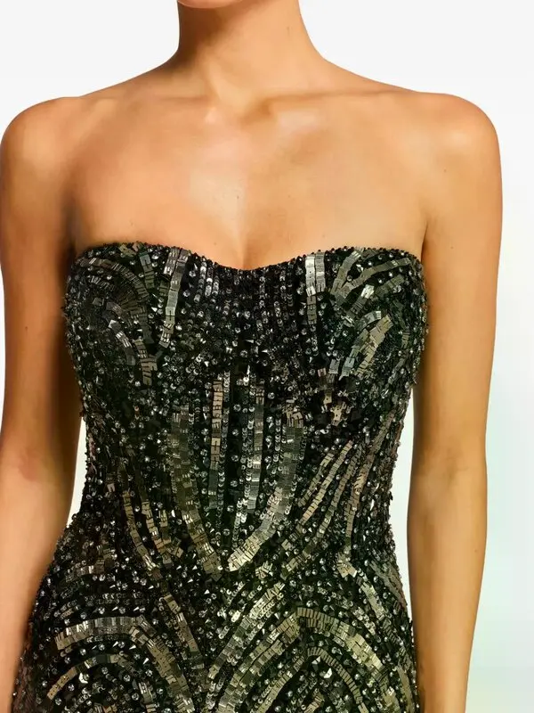 Jenny Packham Sequin-embellished Euphoria Gown - Black