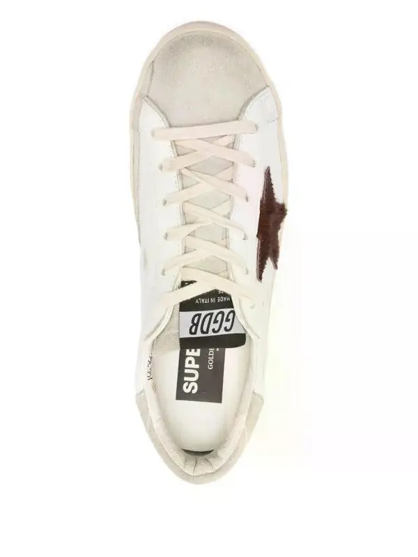 GOLDEN GOOSE Star Appliqué Sneakers - White
